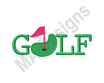Golf embroidery | Etsy