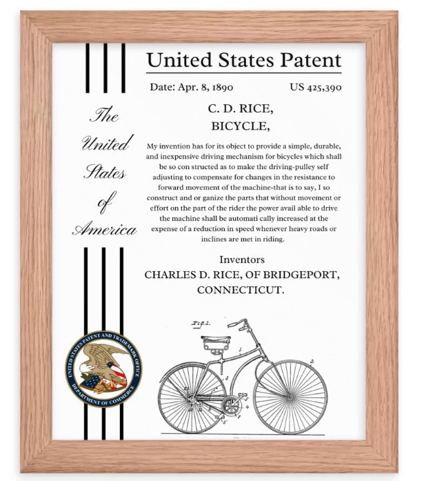Unique Personalized Patent Print. Perfect Gift for Inventors. US Patent ...