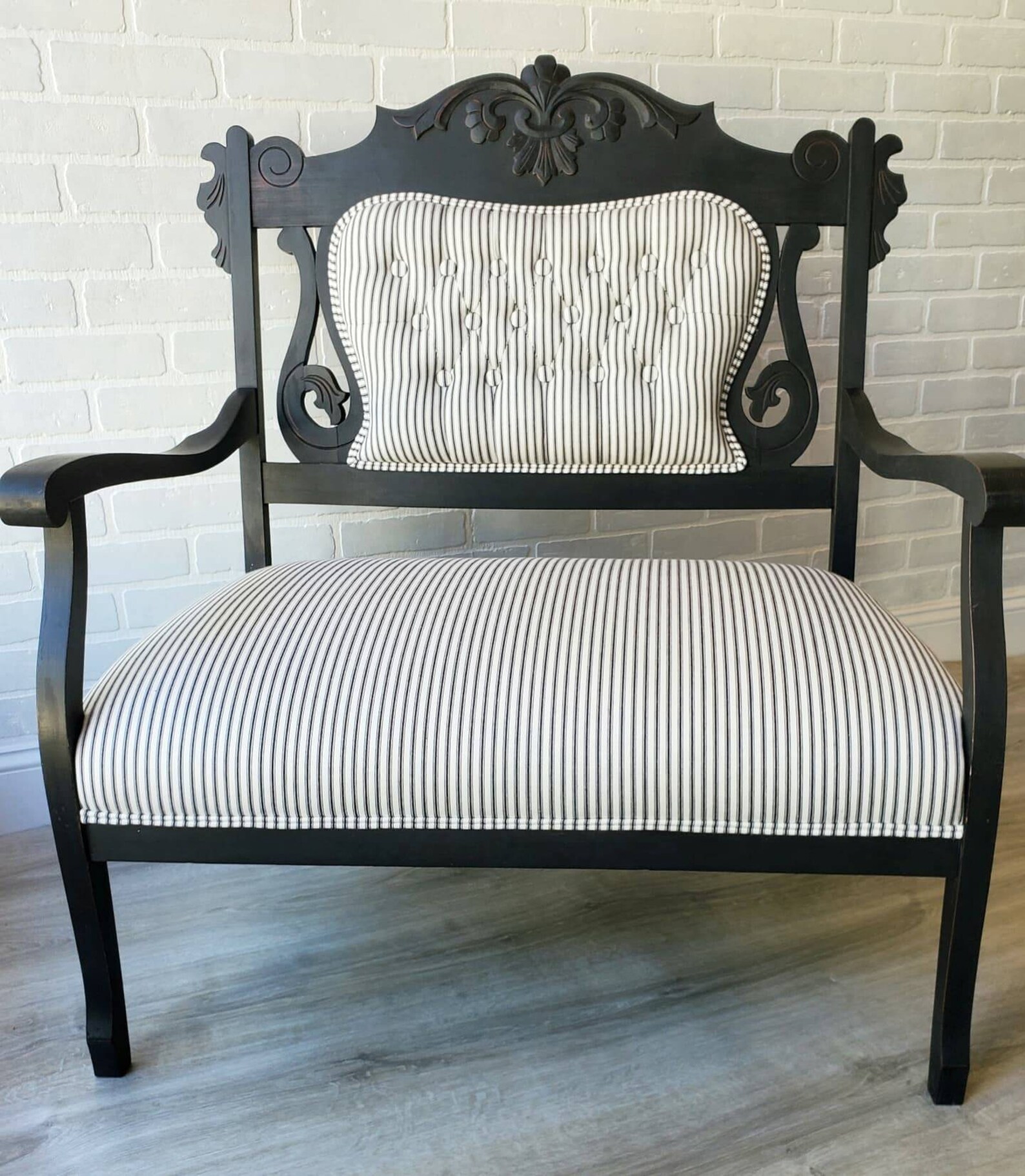 SOLD Antique French Country Farmhouse Entry Bench Settee - Etsy