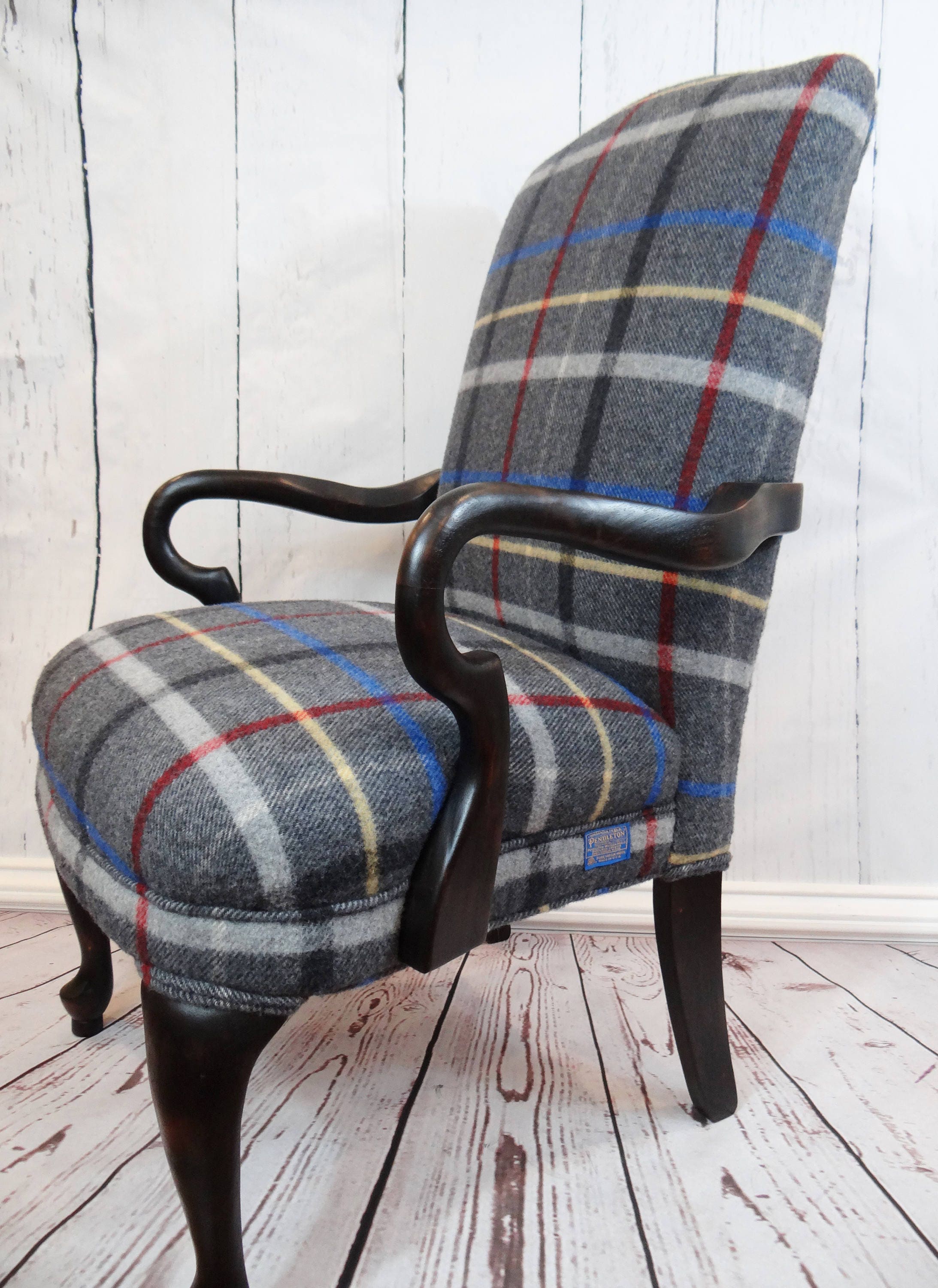 SOLD Custom Re-Create Vintage Pendleton Plaid Tall Accent | Etsy