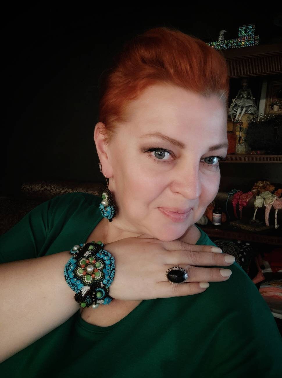 Unique Bead Embroidery Cuff Bracelet Unique Multicolour Beaded Bracelet ...