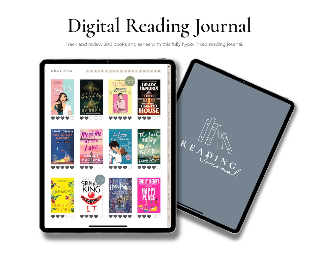 Digital Reading Journal | Digital Journal | Reading Planner | Book ...