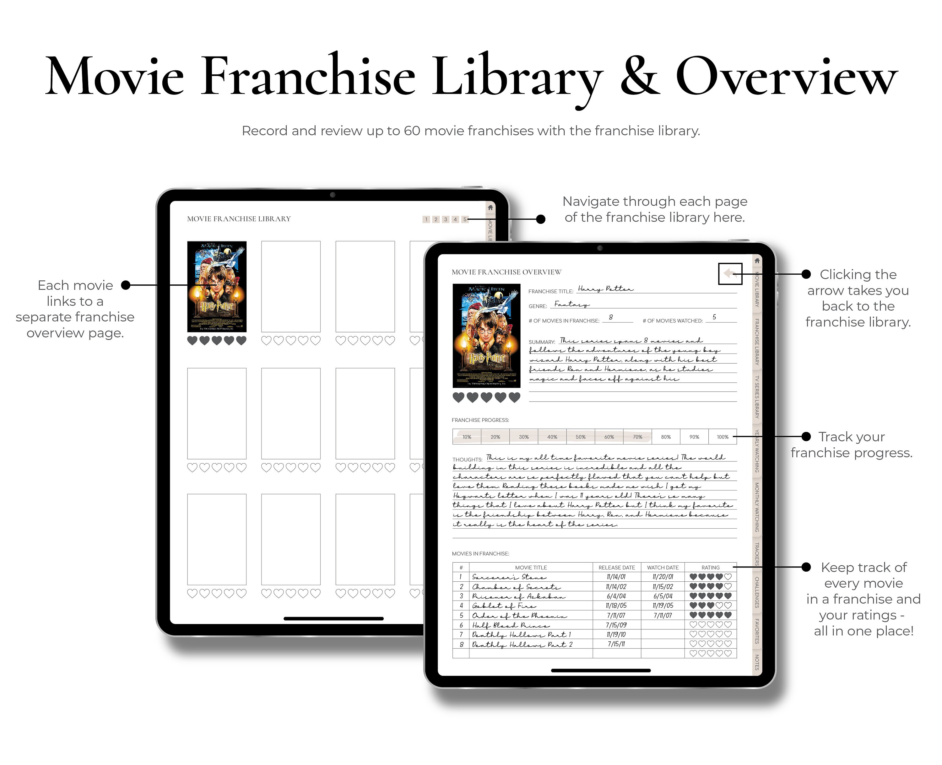 Digital Movie and TV Series Journal | Digital Journal | Watching ...
