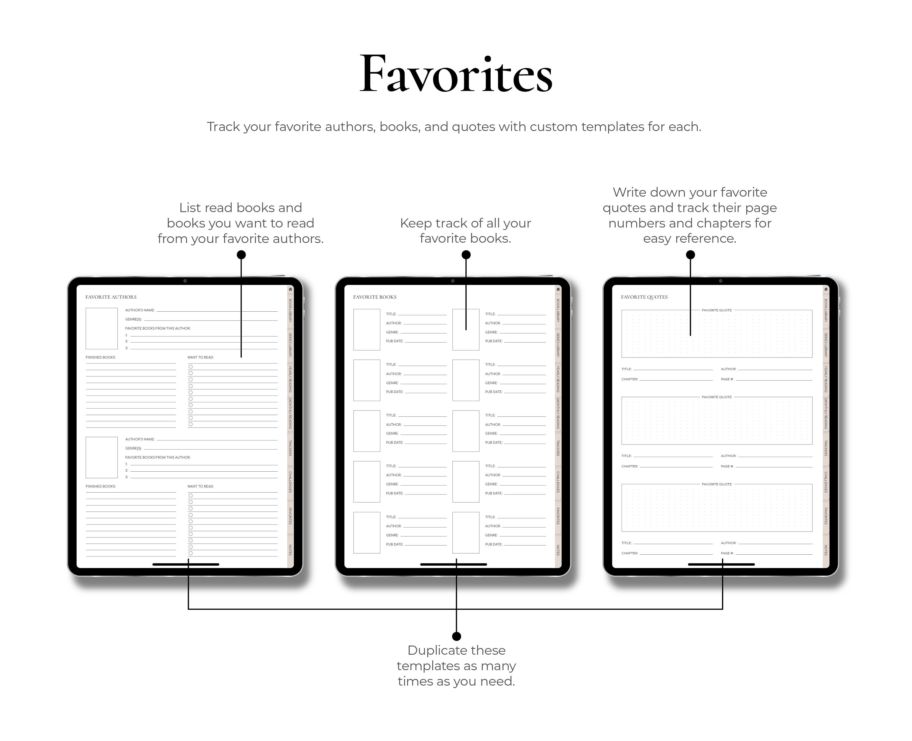 Digital Reading Journal Digital Journal Reading Planner - Etsy