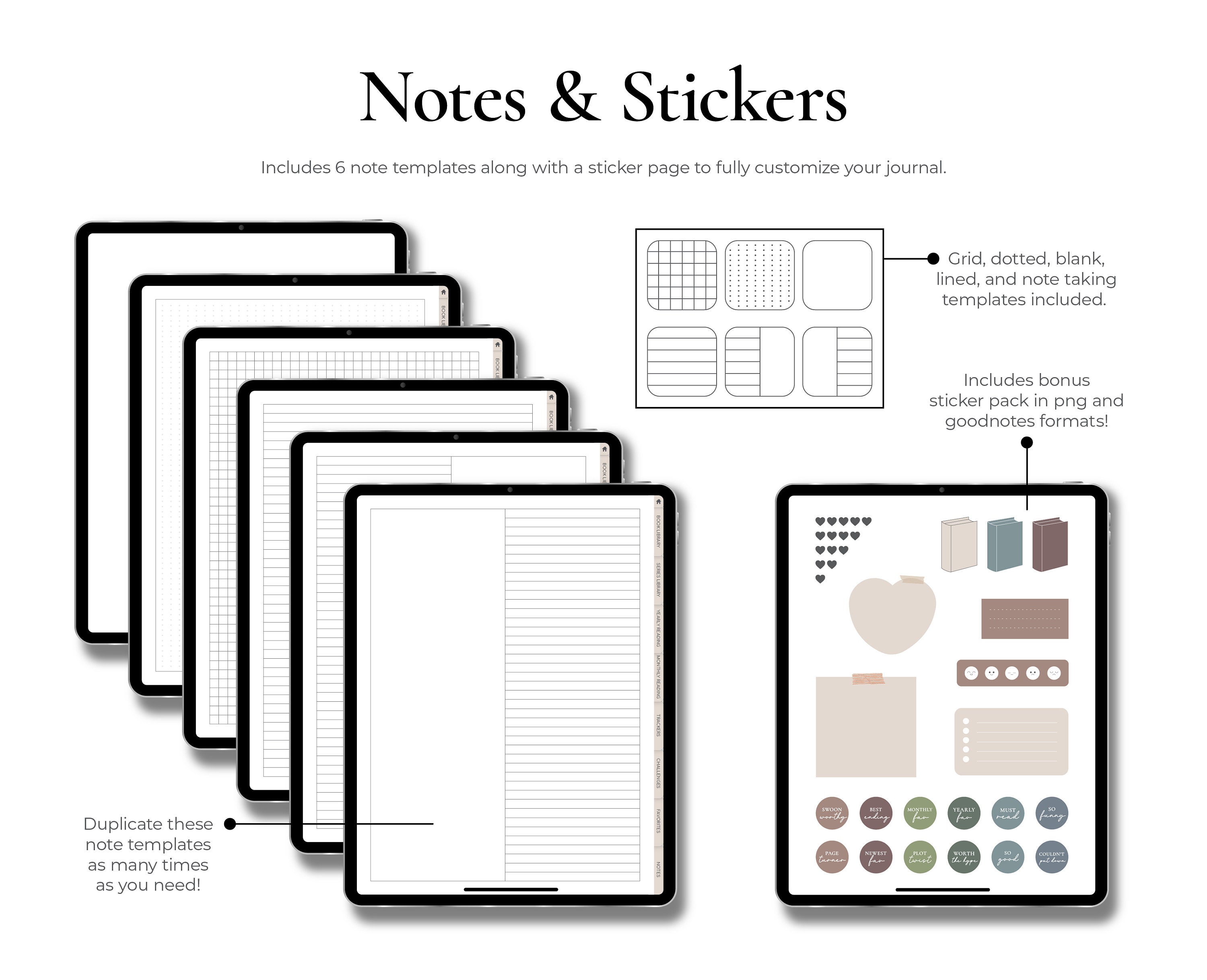 Digital Reading Journal Digital Journal Reading Planner - Etsy