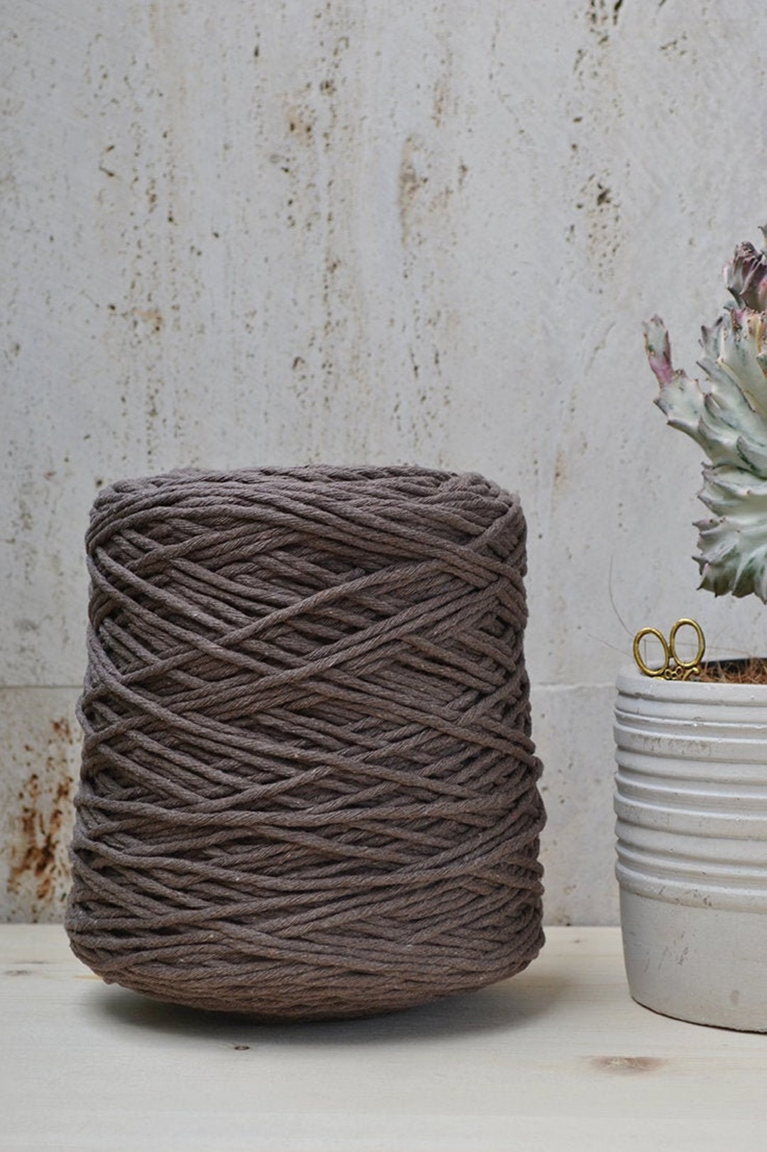 Cotton Rope 3mm Single Strand Dark Brown 375 Meters 410 - Etsy