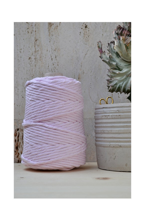 Cotton Rope 5mm Pale Pink Single Strand 100 Meters 109 | Etsy
