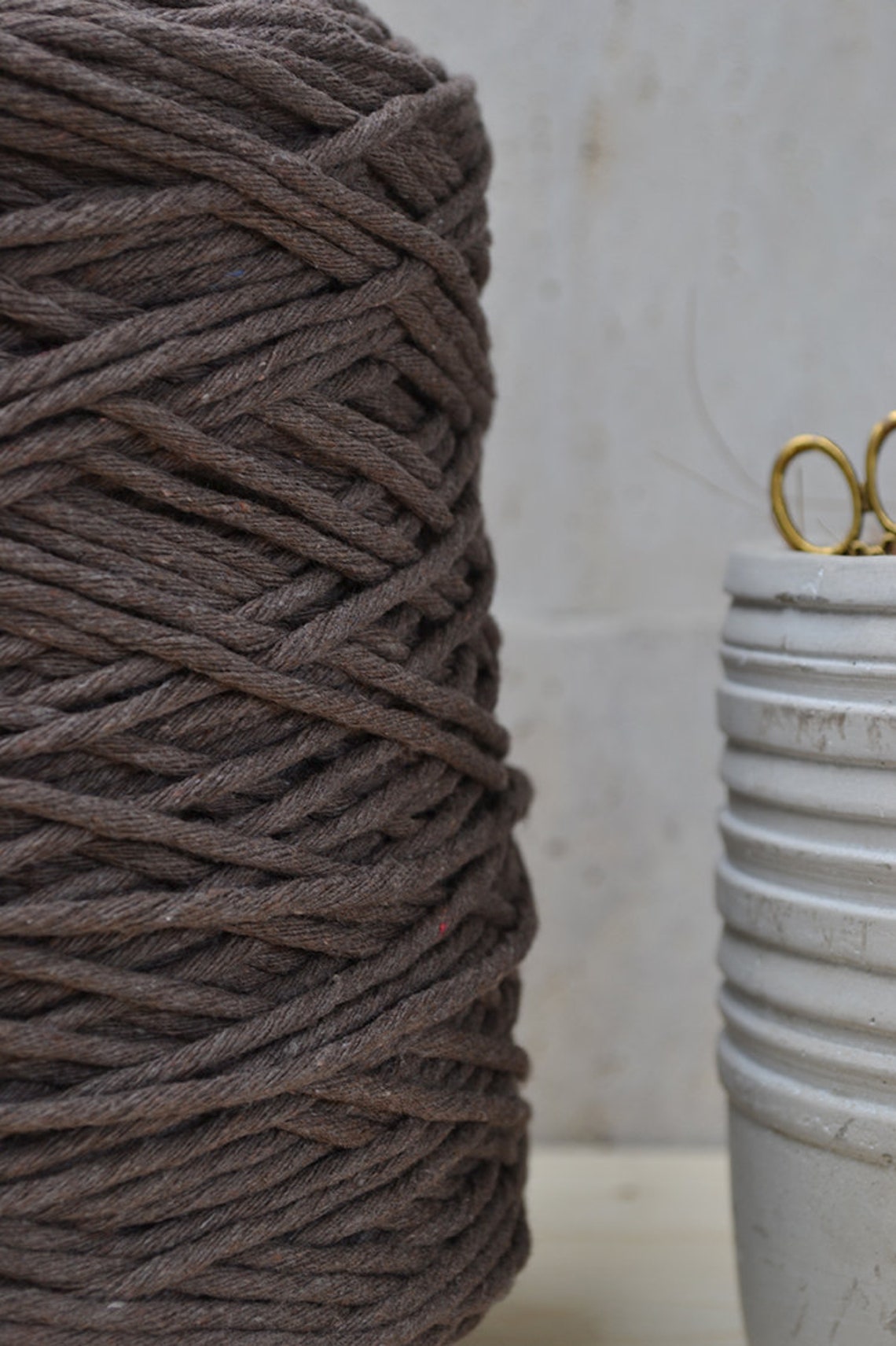 Cotton Rope 3mm Single Strand Dark Brown 375 Meters 410 - Etsy