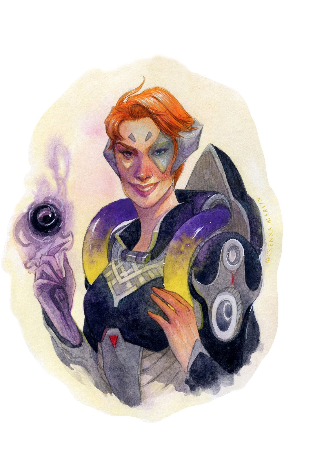 Moira Overwatch Fanart Vinyl Diecut Sticker - Etsy