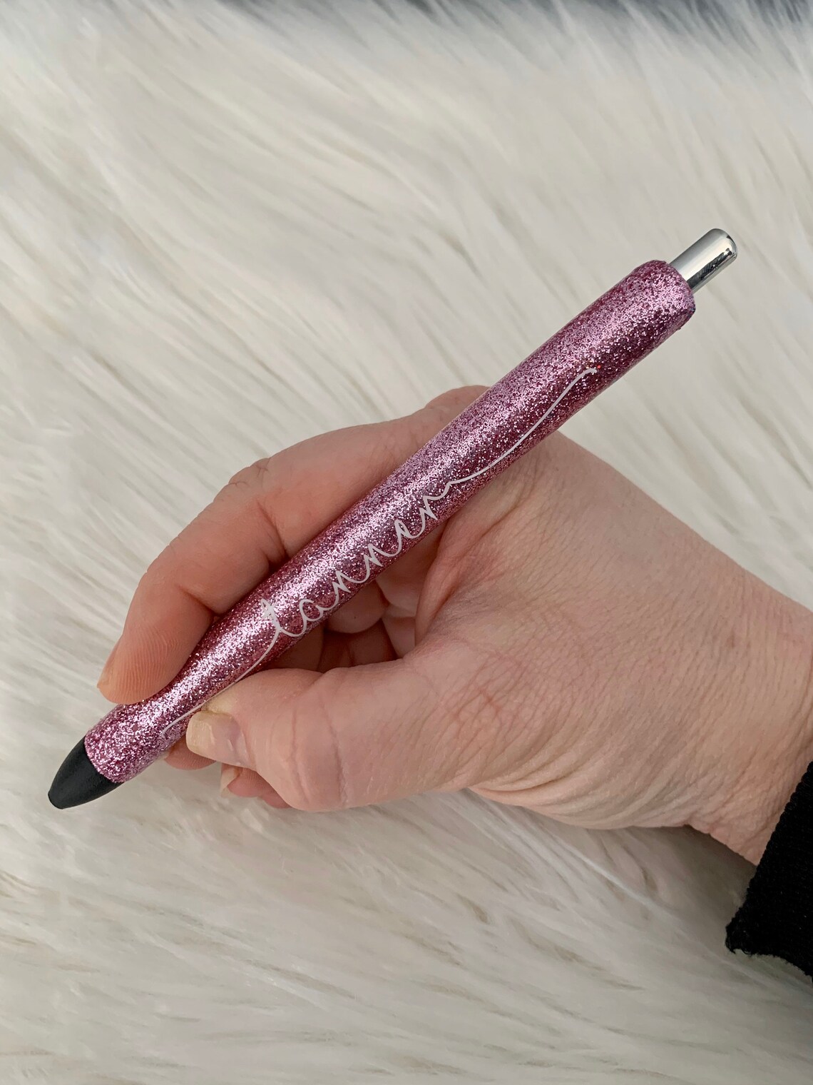 Glittered Personalized Pen Glitter Pens Glitter Gel Pen | Etsy