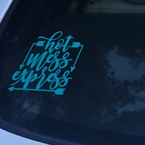 Hot Mess Express Car Window Decal, Laptop Decal, Vinyl Decal, Tumbler ...