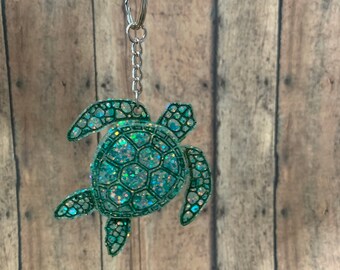 Turtle Keychain - Etsy