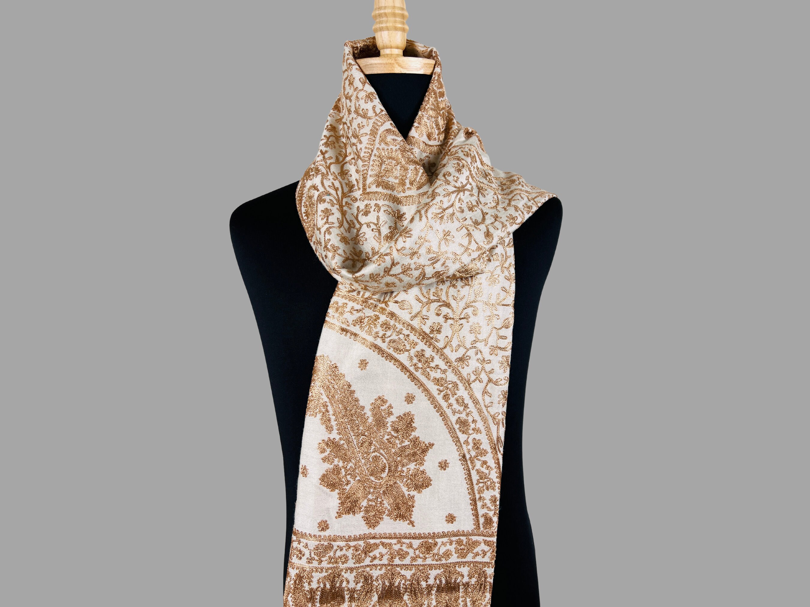 Silk Embroidery Warm Shawl for Women|large Winter Wrap|kashmiri Shawls ...