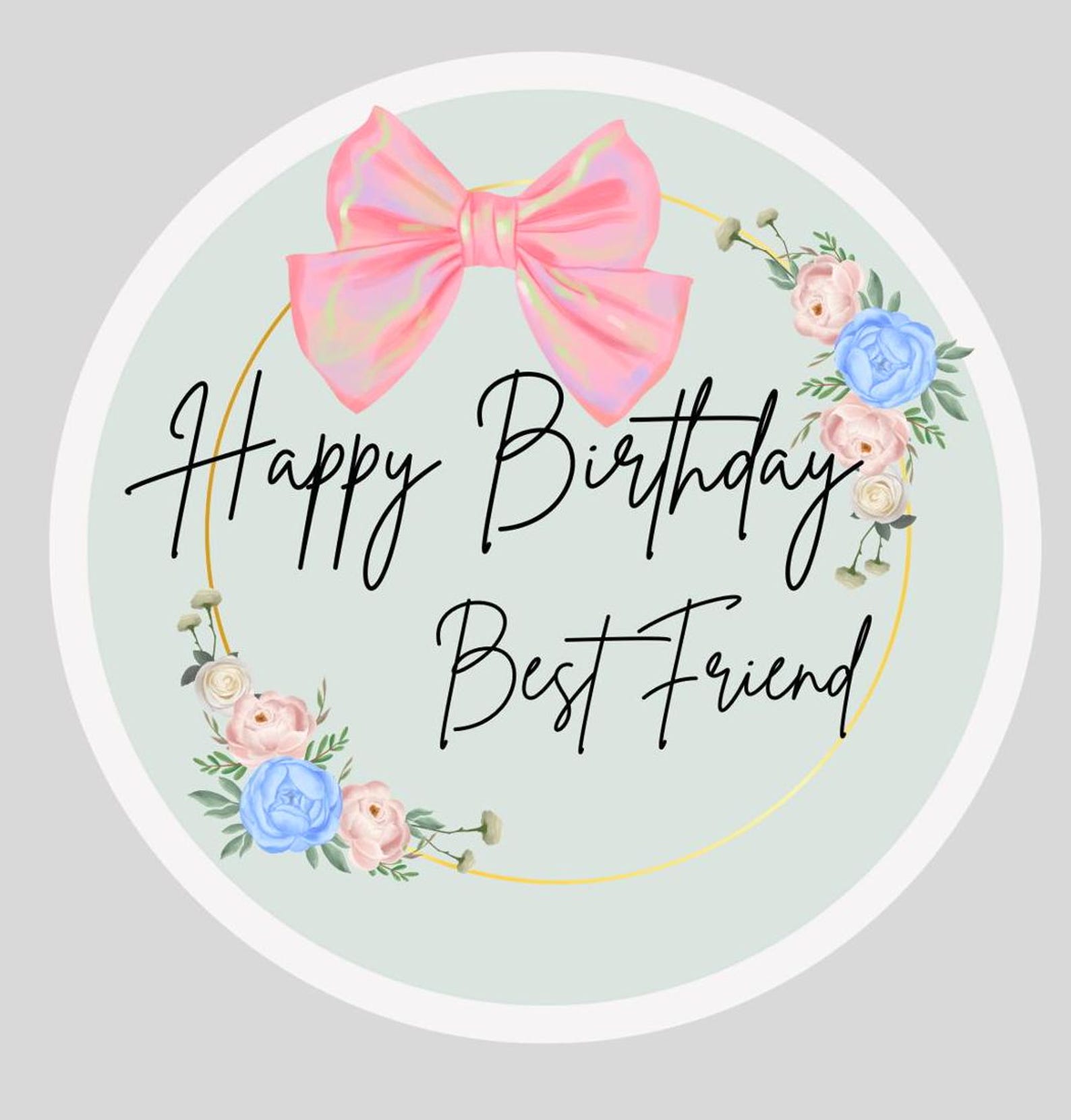 Happy Birthday Stickers Printable Stickers Print and Cut Printable Gift ...