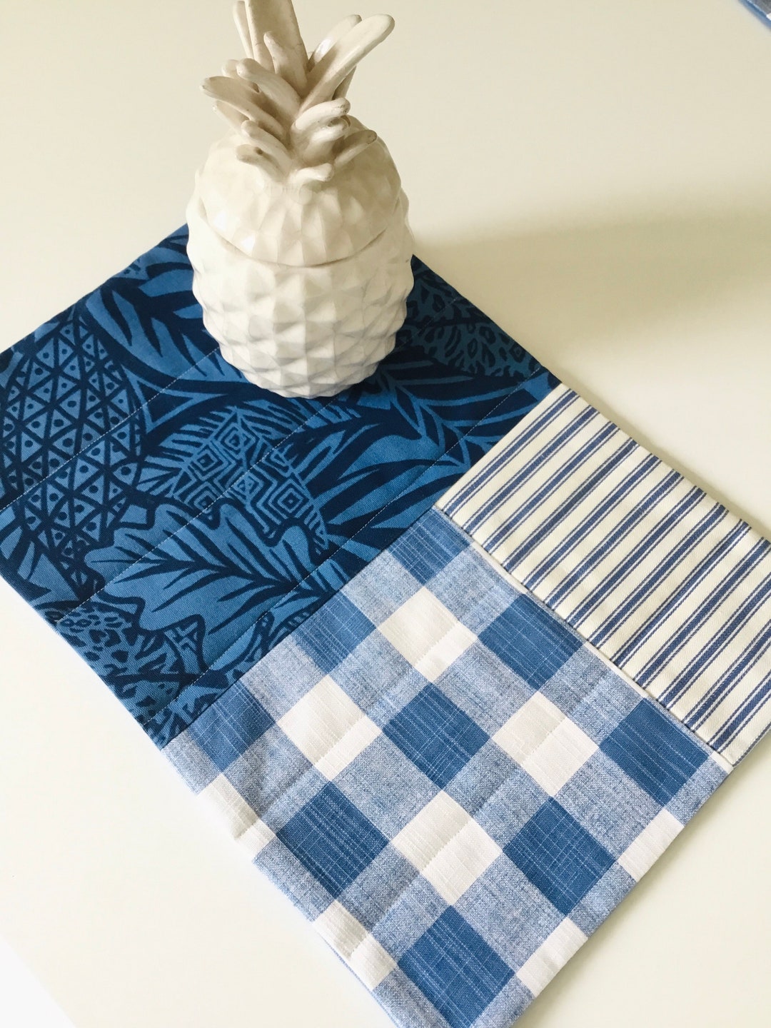 Patchwork Country Style Placemats, Fabric Table Mats, Hampton’s Table ...