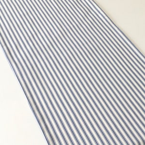 Custom Made Striped Table Runner, Blue Ticking Table Scarf, Coastal ...