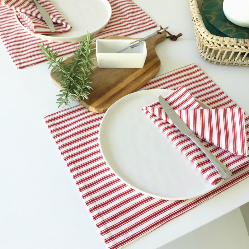 Red Placemat - Etsy