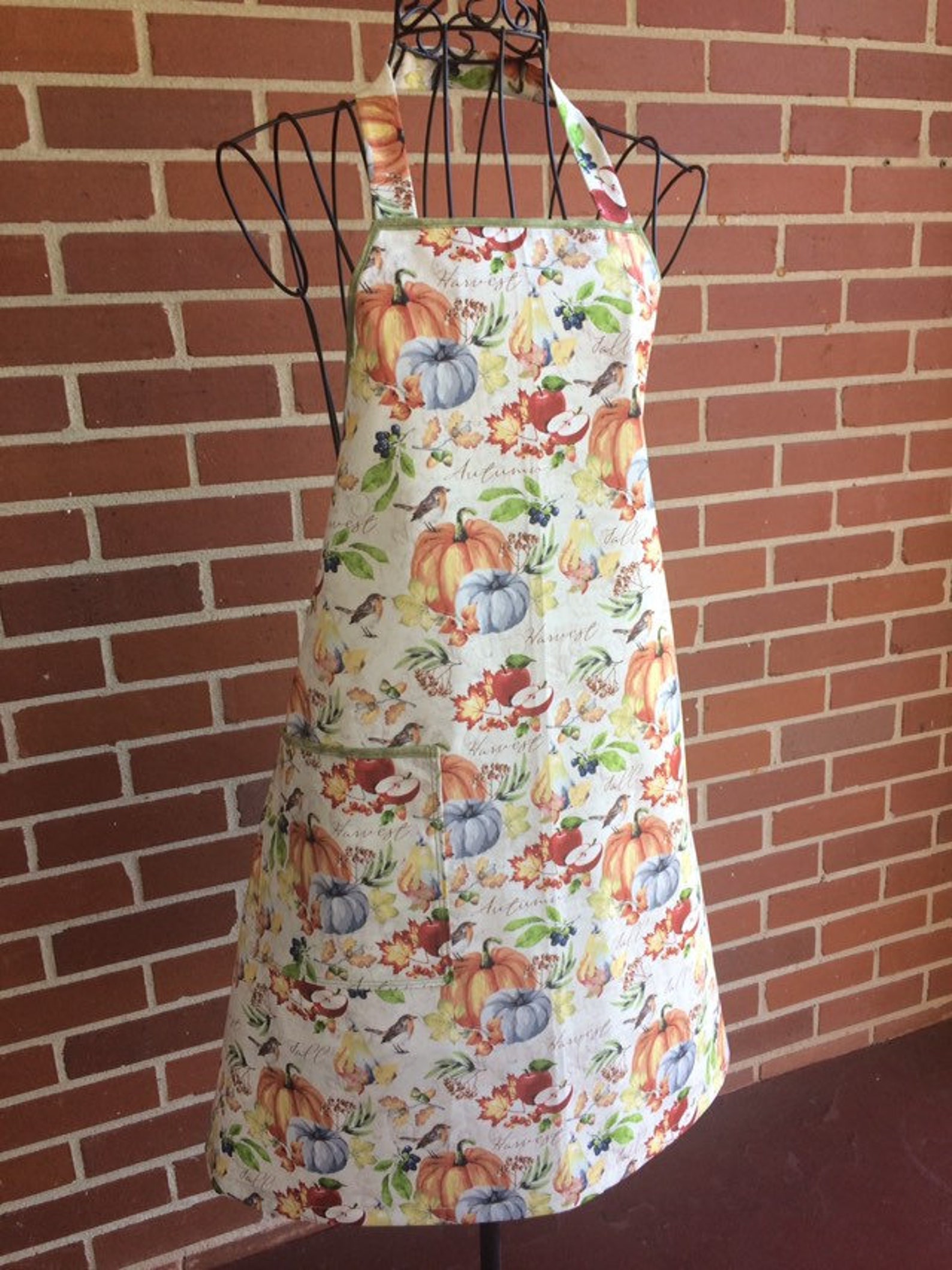 Womens Full Apron Fall Full Apron Full Apron Pumpkins Full | Etsy