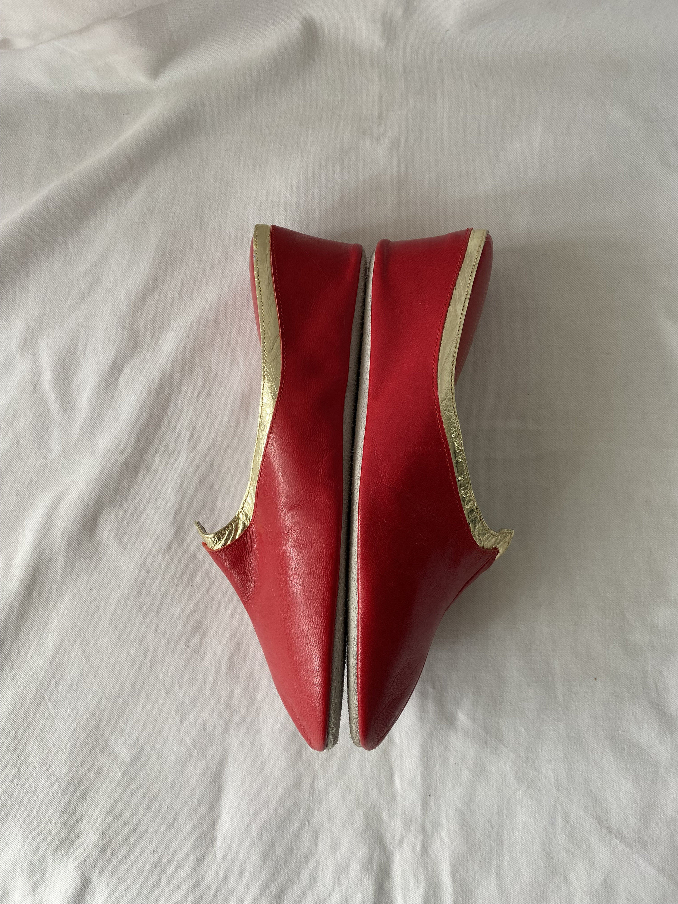 Vintage Bally Red Leather Mule Slippers Size UK 4 - Etsy