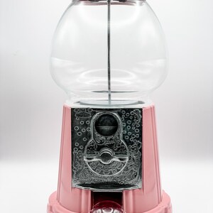 Bubblegum Pink Gumball Machine - Retro Candy Dispenser, Coin-free ...