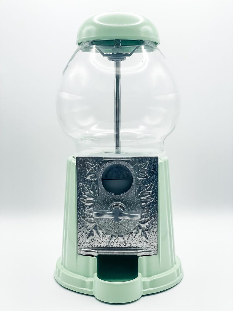 Mint Green Gumball Machine: Classic Candy Dispenser With Optional Stand ...