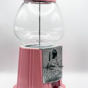Bubblegum Pink Gumball Machine: Retro Candy Dispenser, Coin-free Option ...