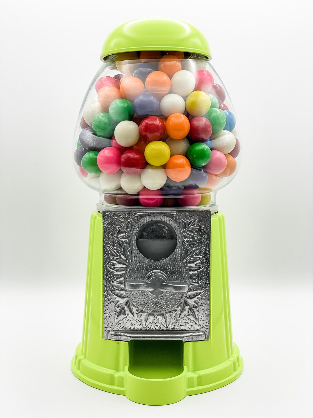 Key Lime Green Gumball Machine - Retro Candy Dispenser, Coin-free ...