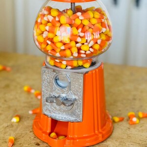Bold Orange Gumball Machine With Optional Stand - Brighten up Your ...