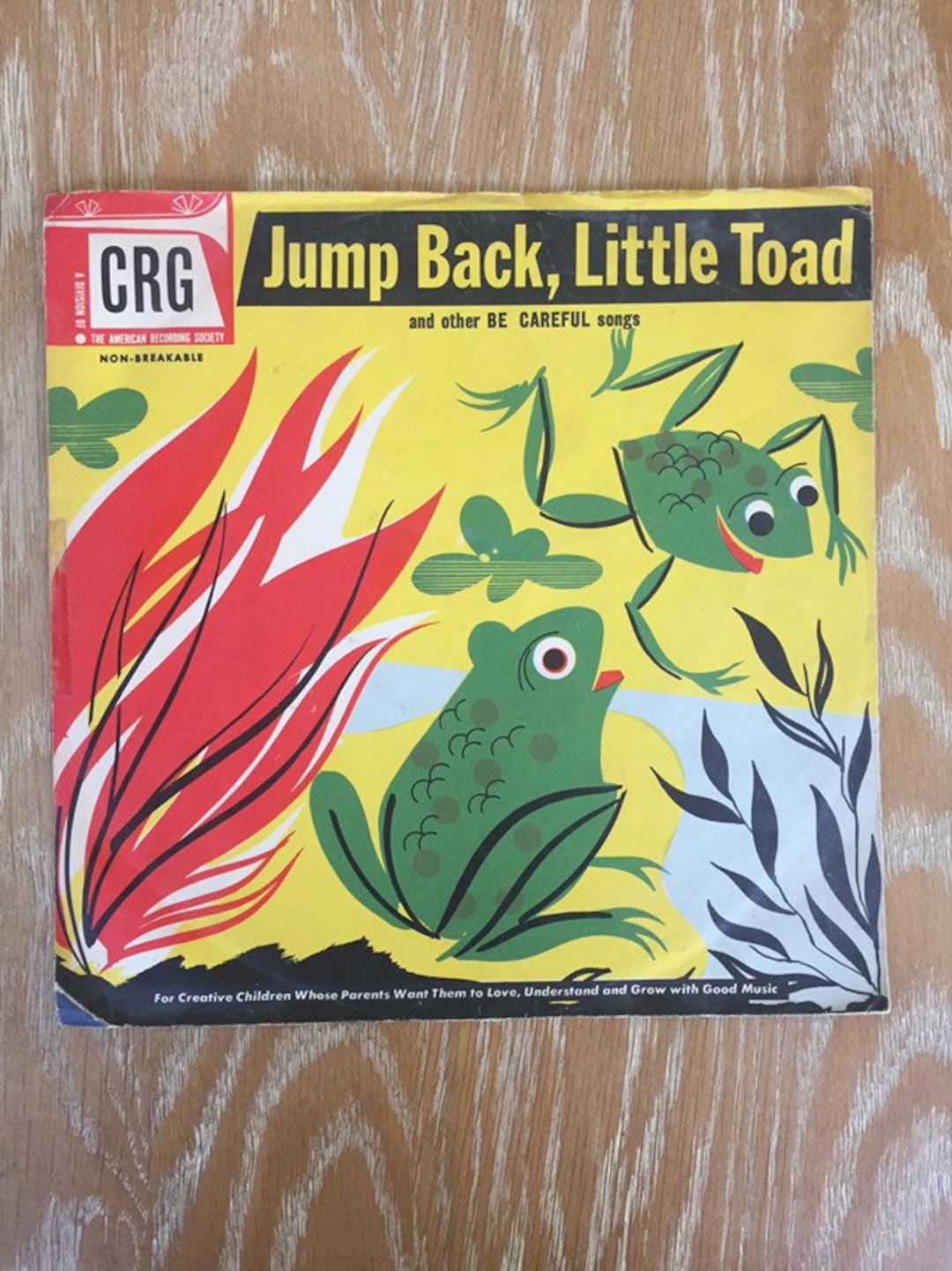 Jump Back, Little Toad and Other “be Careful” Songs Vintage 78 Record ...