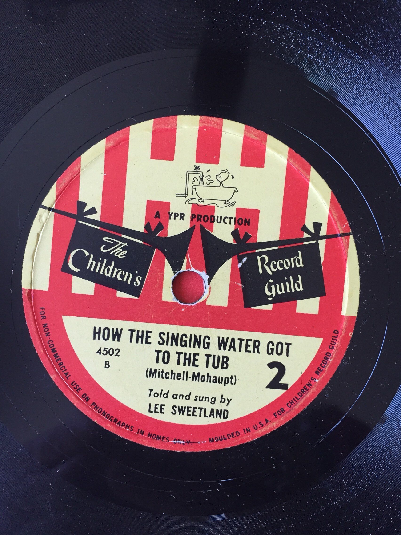 How the Singing Water Got to the Tub Vintage 78 Rpm Vinyl Record CRG ...