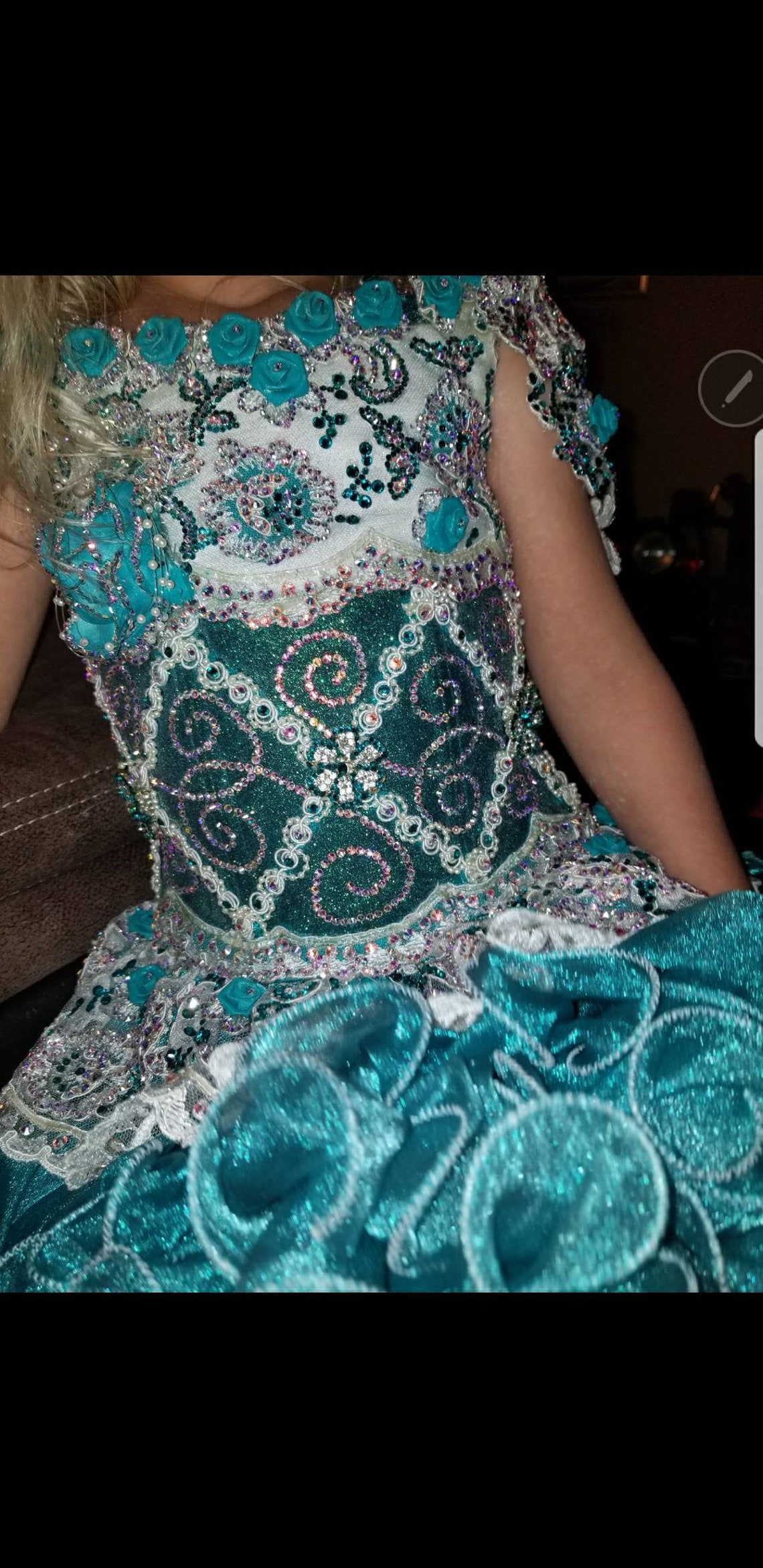 2t-3t turquoise pageant dress. Glitz | Etsy