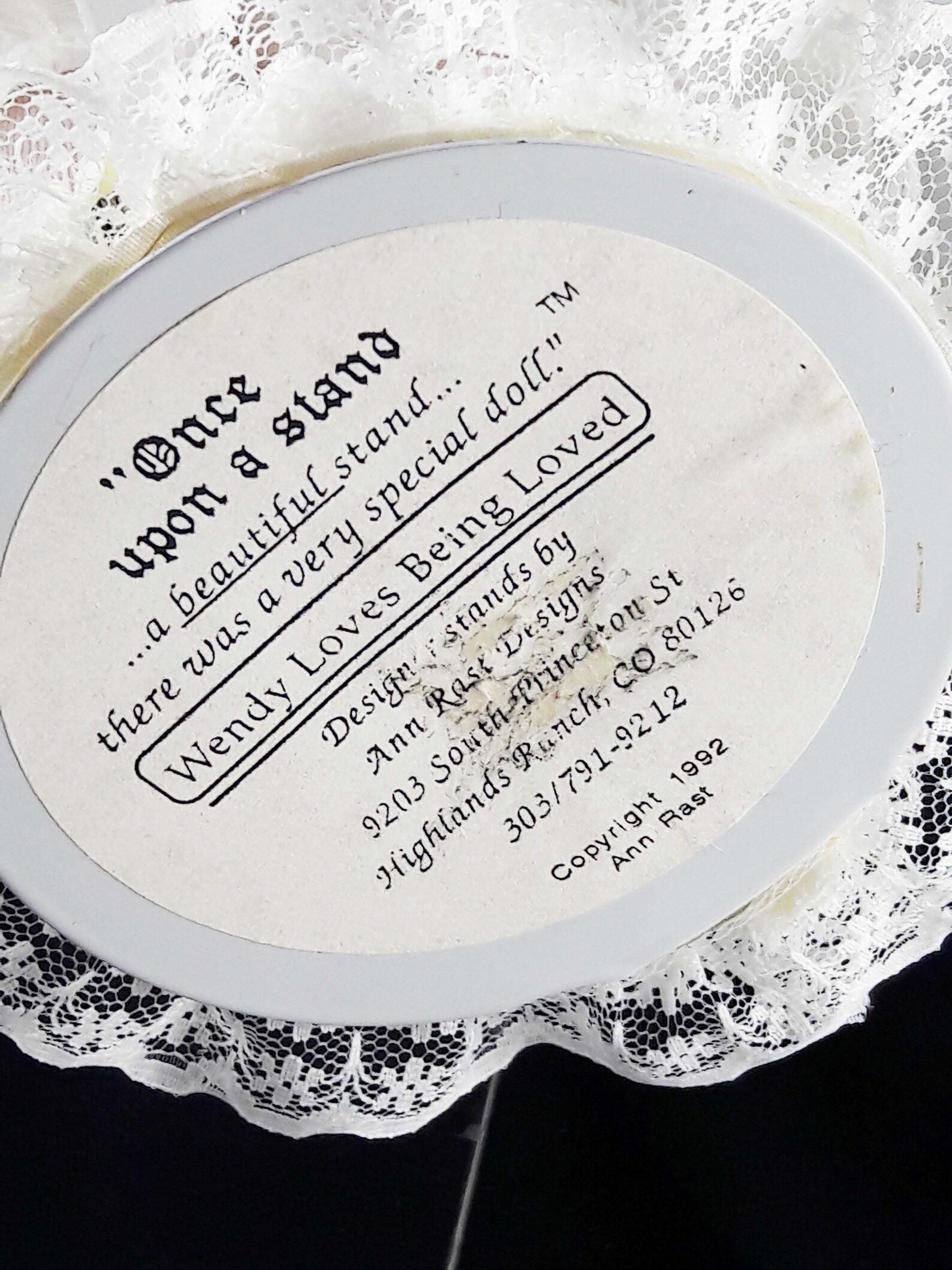 Custom Doll Stand RARE Ann Rast Madame Alexander Dolls - Etsy