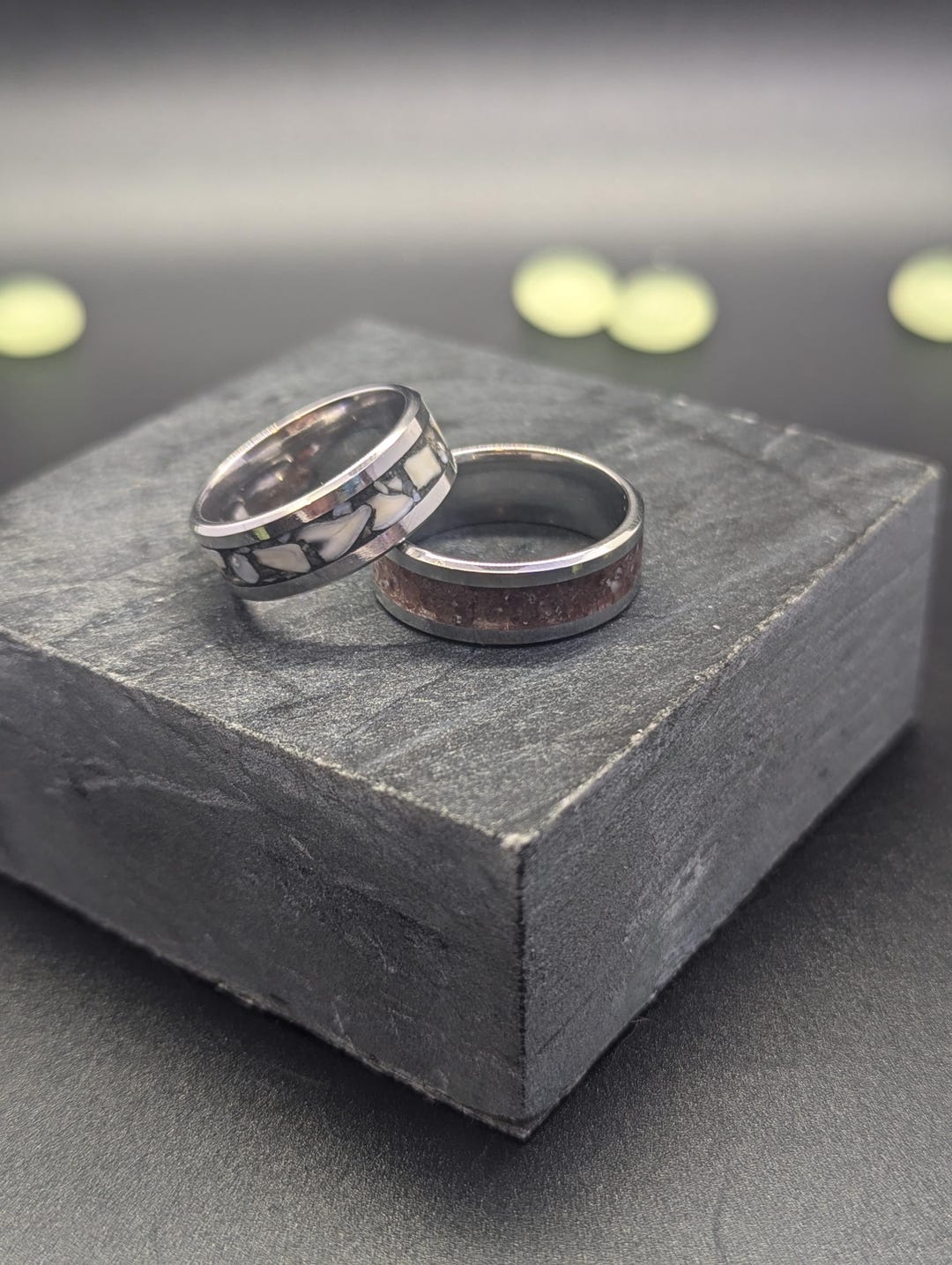 Human Tooth Inlay Ring - Stainless Steel - Multiple Options - Baby ...