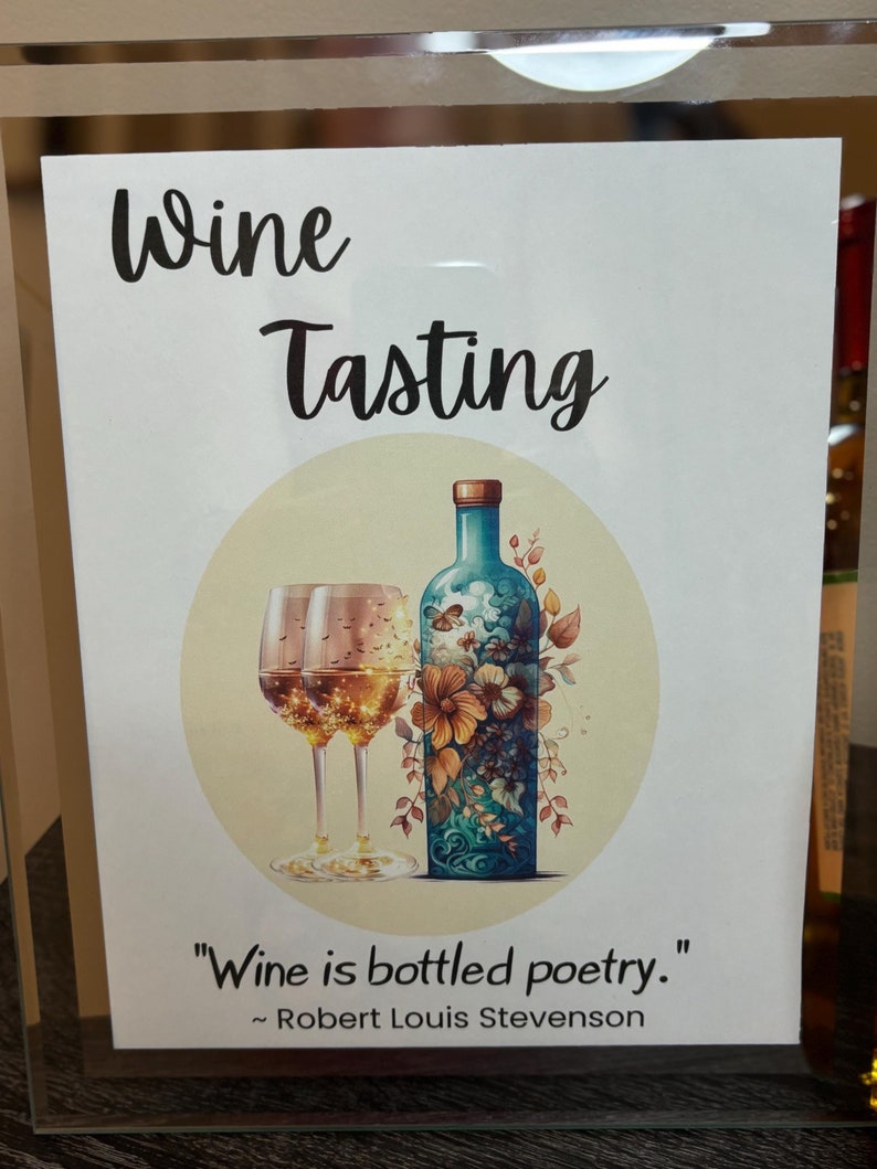 Wine Tasting Party Sign: Modern Wine Quote Art (digital Download, 8x10 ...
