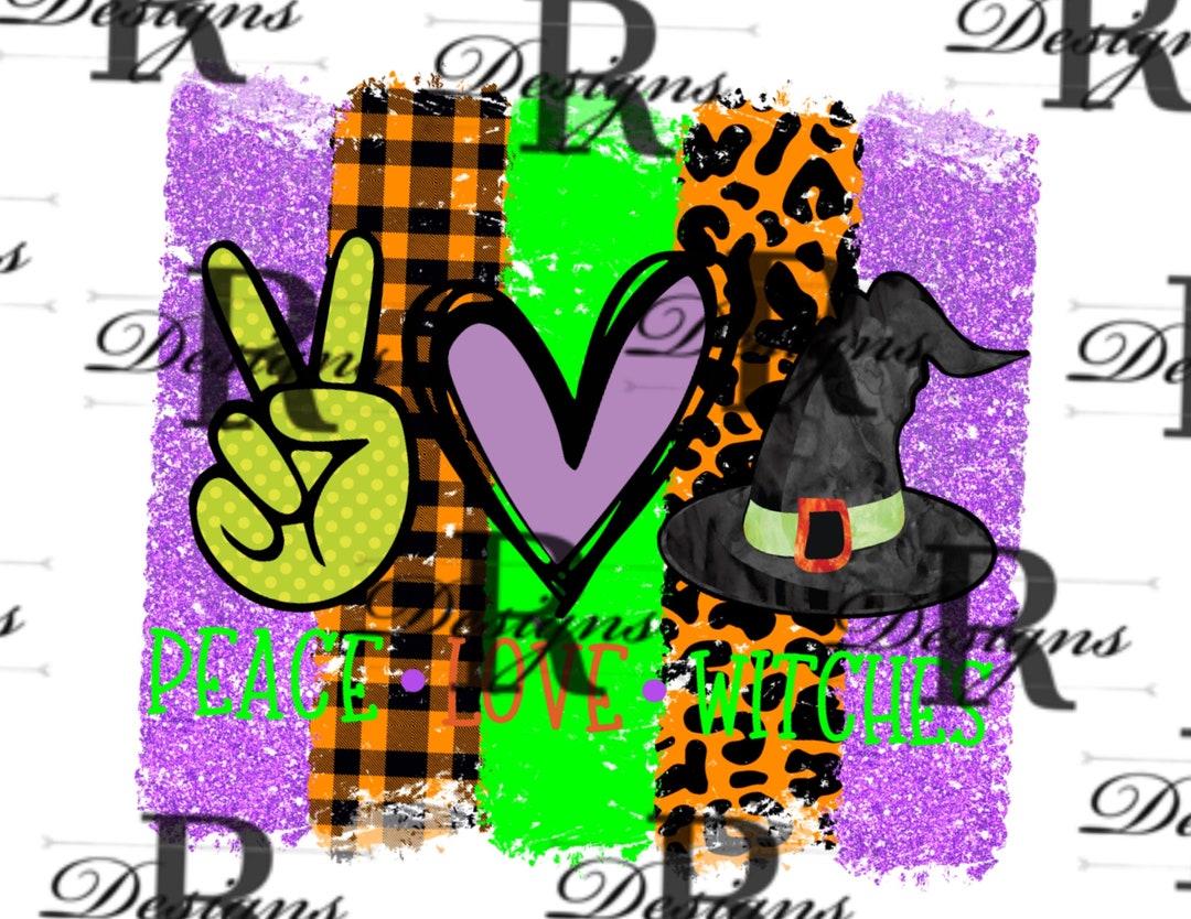 Peace Love Witches PNG Digital Download. - Etsy