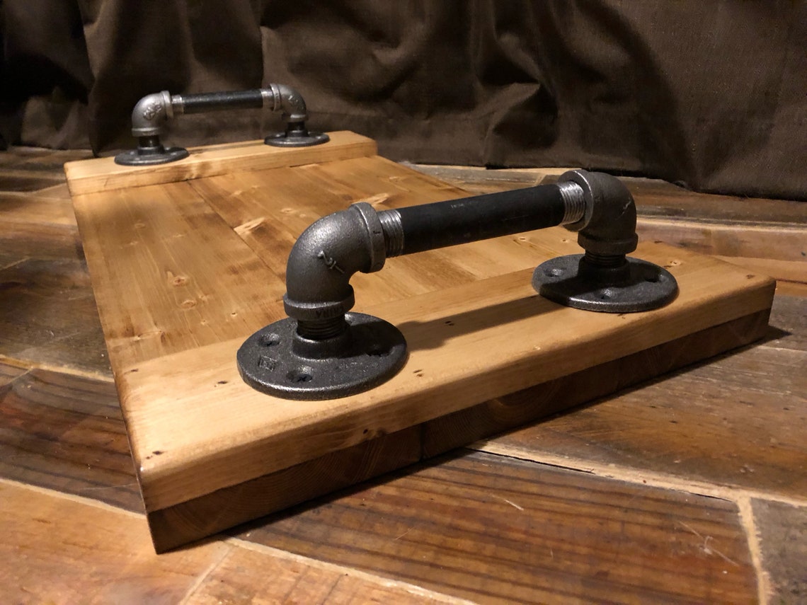 Rustic Industrial Pipe Tray - Etsy