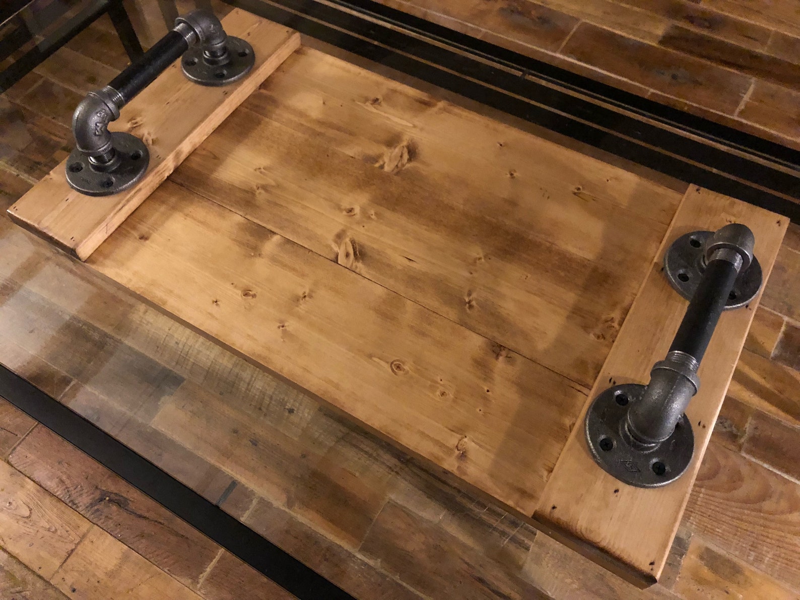 Rustic Industrial Pipe Tray - Etsy