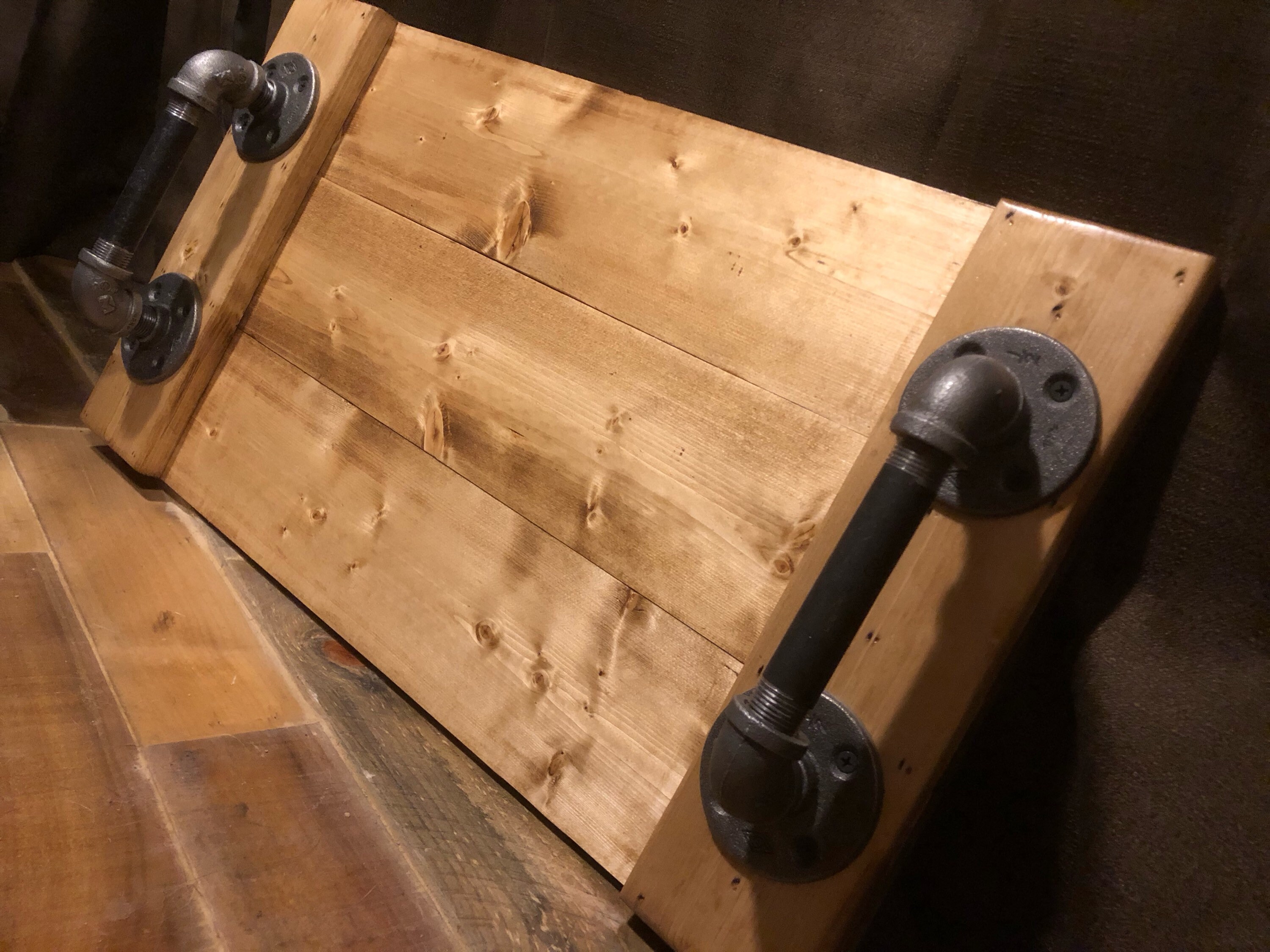 Rustic Industrial Pipe Tray - Etsy