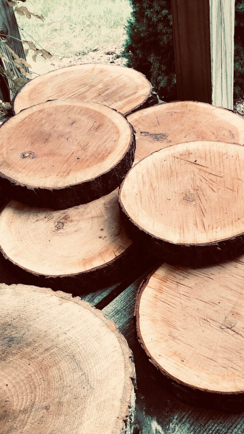 Cherry Wood Round - Centerpiece - Tray - Platter - Display - Decor - Etsy