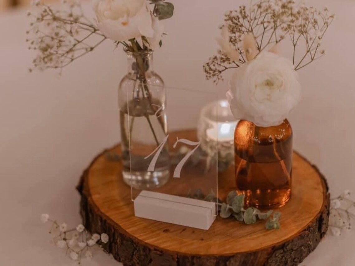 Cherry Wood Round - Centerpiece - Tray - Platter - Display - Decor - Etsy