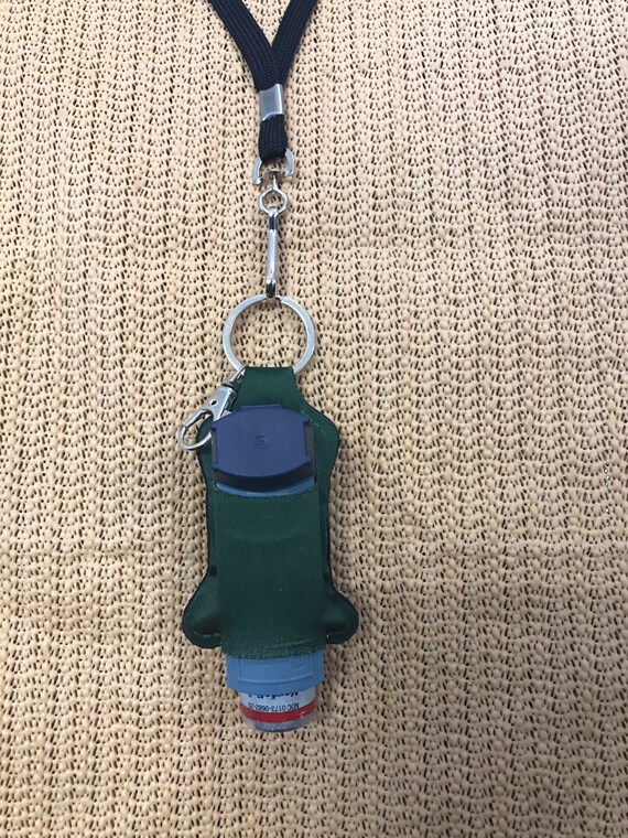 Inhaler Holder Cover Asthma Medical Case Solid Forest Green | Etsy