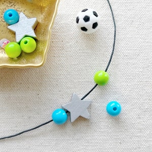 Soccer Party Favor DIY Keychain Kit Kids Sports Birthday Party Soccer ...