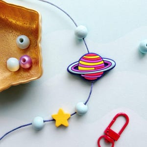 Space Party Favor Sci Fi Keychain Kit Kids Outer Space Astronomy ...