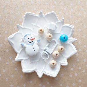 Snowman Keychain Kit Kids Christmas Party Favor Snowman Craft Stocking ...