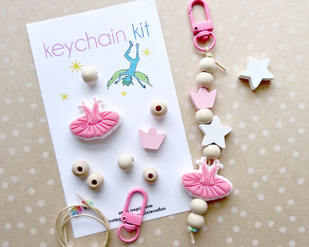 Dance Party Favor DIY Keychain Kit Kids Dance Birthday Party Dance Team ...
