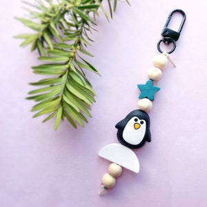Penguin Keychain Kit Kids Christmas Party Favor Penguin Craft Stocking ...