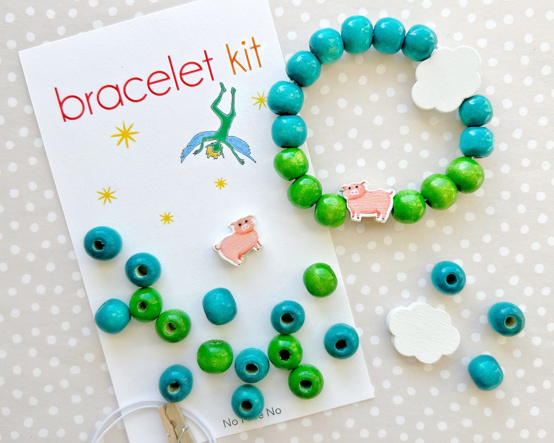 Pig Bracelet Kit Farm Animal Party Favors DIY Bracelets for Kids ...
