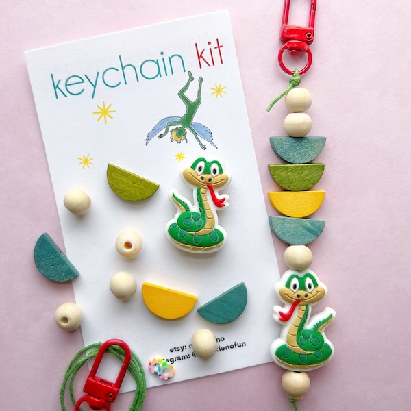 Snake Keychain - Etsy