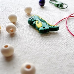 Dinosaur Party Favor DIY Keychain Kit Kids Dinosaur Birthday Party ...