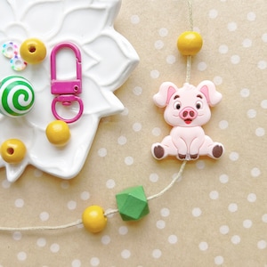 Pig Keychain Kit Party Favor Kids Diy Craft Farm Animal Birthday Party ...